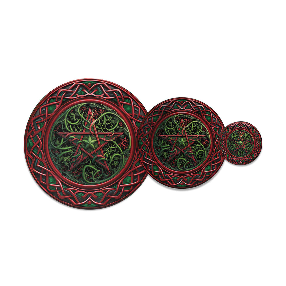 Altar Board Red & Green Pentacle – Pentagram Publishing